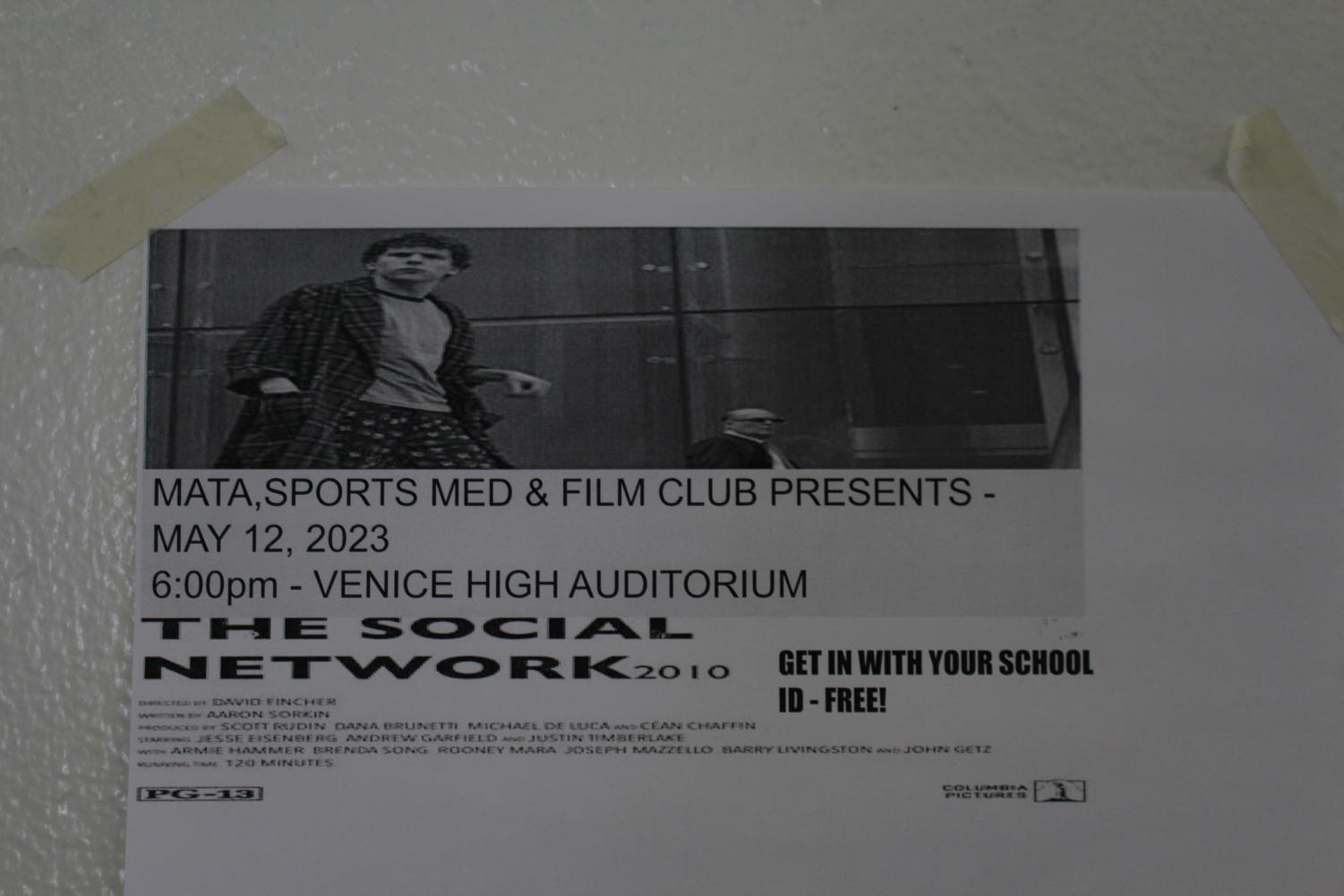 Film Club Soon To Host Screening Of The Social Network – The Oarsman